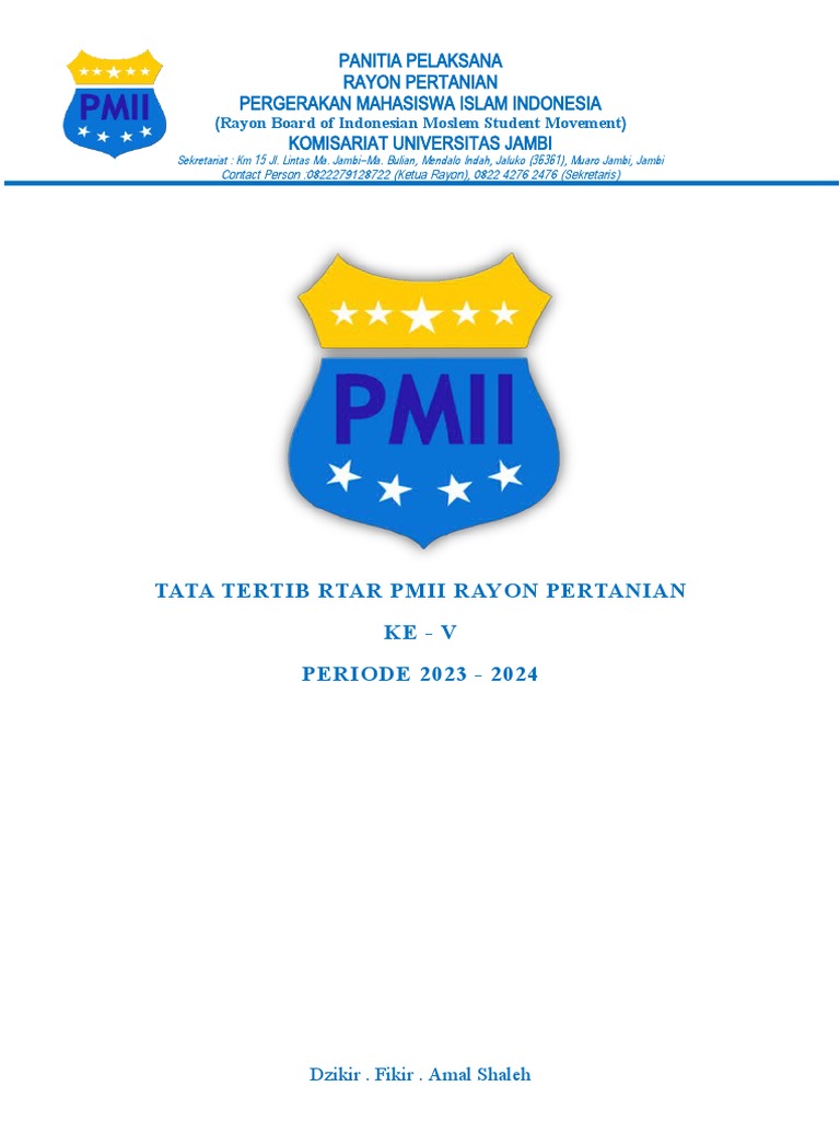 Tata Tertib RTAR PMII Pertanian 2023 | PDF