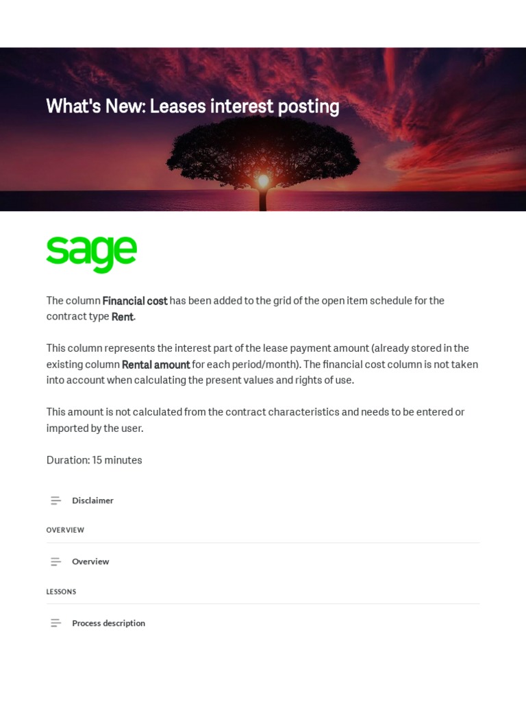 What's New Leases Interest Posting | PDF | Lease | Renting