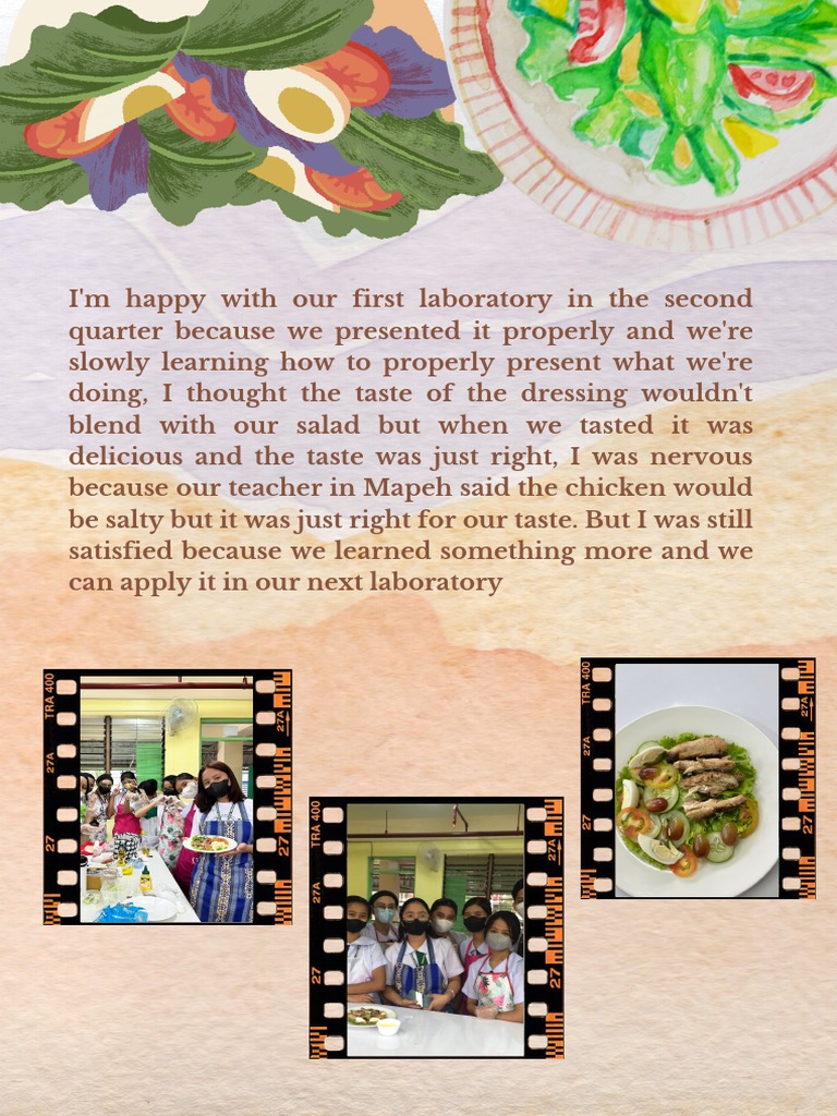 Colorful Aesthetic Watercolor Daily Journal Cover A4 Document | PDF