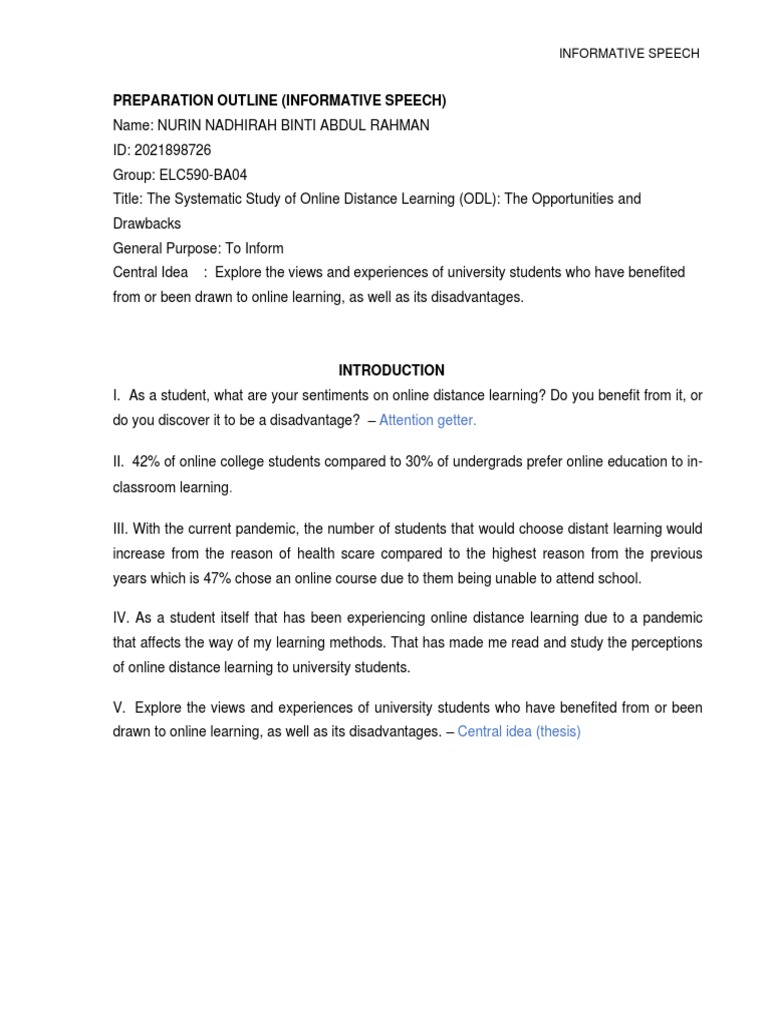 Online Distance Learning: Pros and Cons | PDF | Distance Education ...