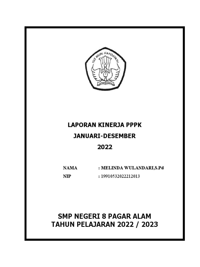 Contoh Laporan Kinerja PPPK | PDF | Karier & Perkembangan