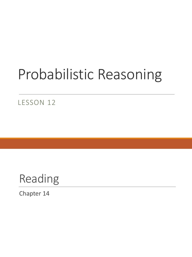 Probabilistic Reasoning | PDF