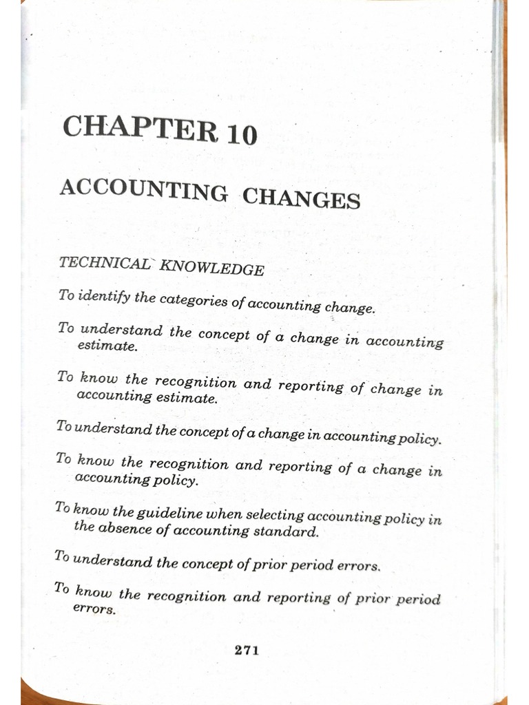 INTACC3-Chapter 10 Accounting Changes and Correction of Errors | PDF