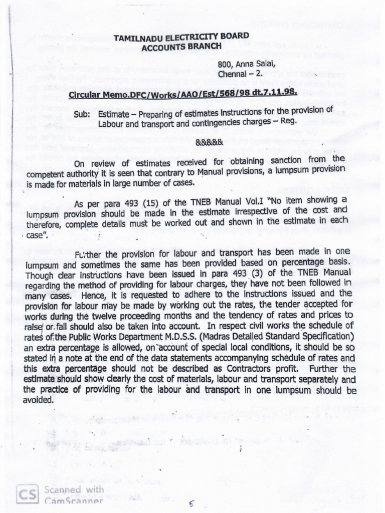 Tneb Memo | PDF