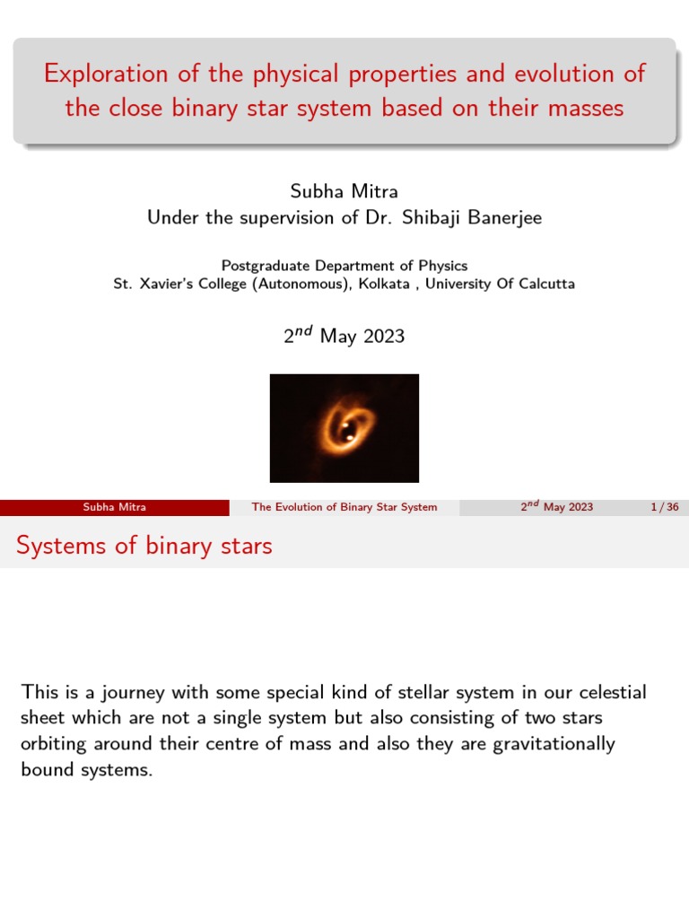 Binary Evolution Pdf Stars Physics 