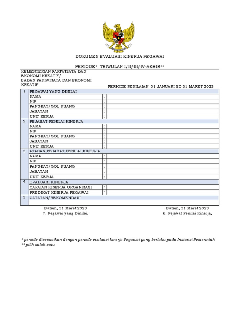 Contoh SKP - Kenbudpar - 3 Bulan Format SKP Baru (4) .XLSX - Google Spreadsheet Warna | PDF