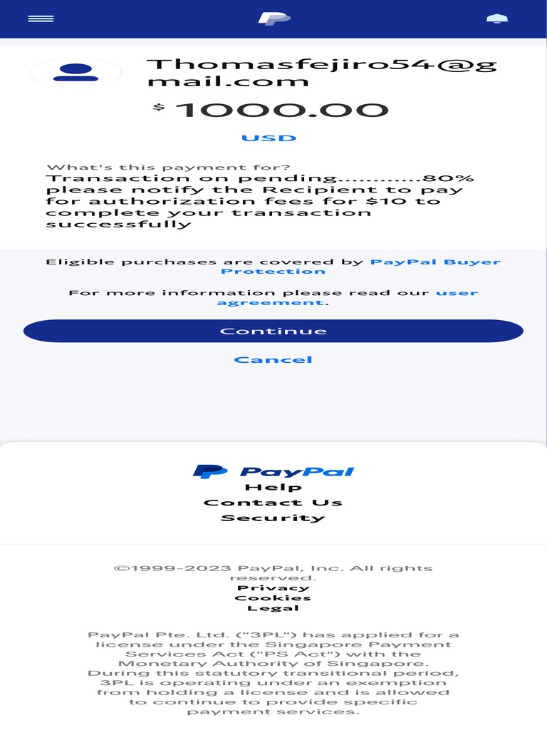 PayPal Make A Payment Preview | PDF