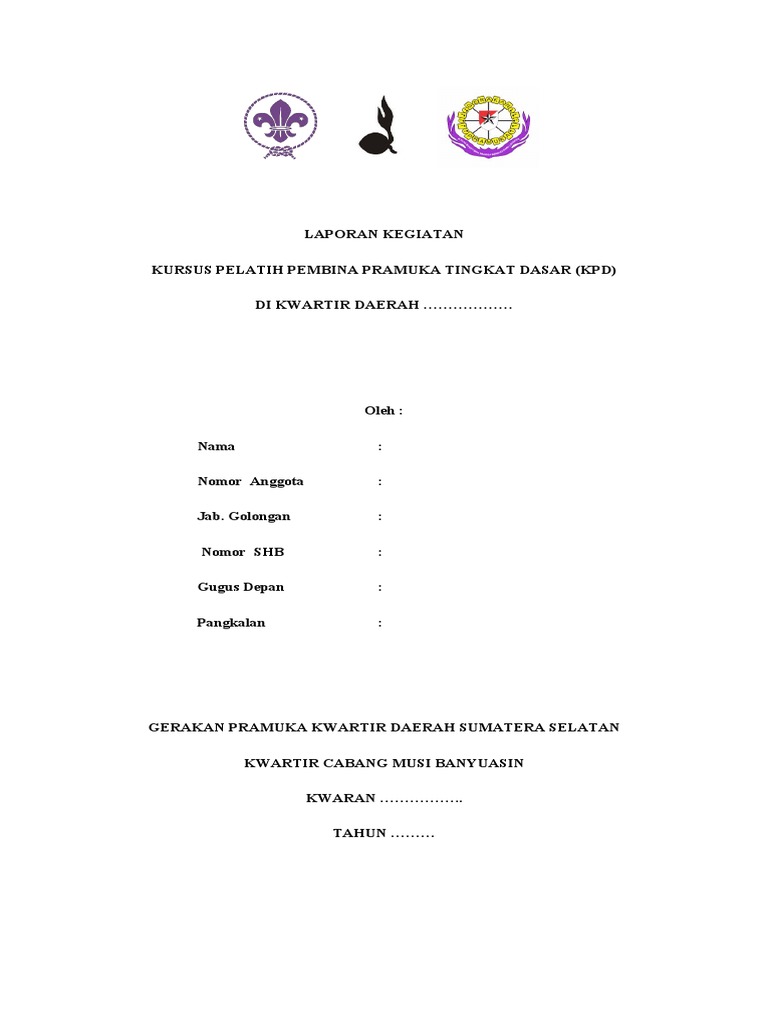 Contoh Laporan Kegiatan Pramuka (2) | PDF