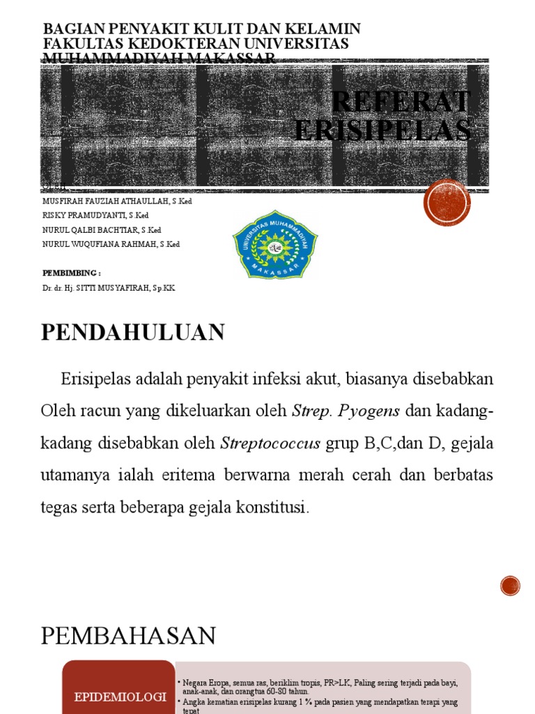 Erisipelas Referat | PDF