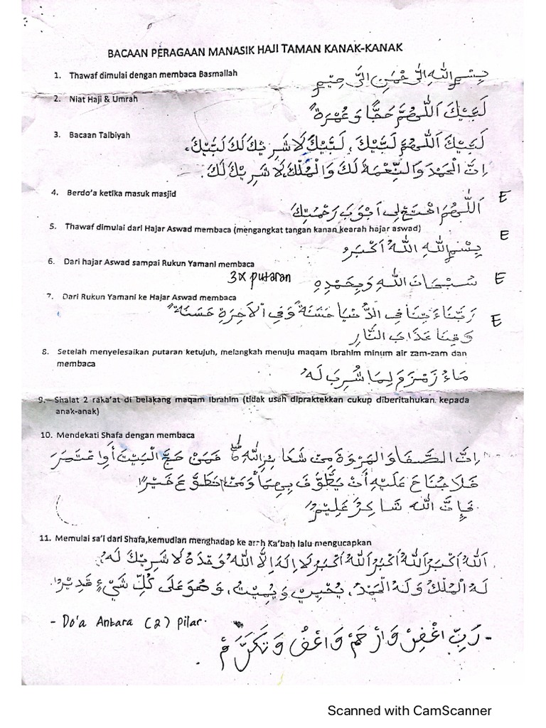 Bacaan Manasik Haji | PDF