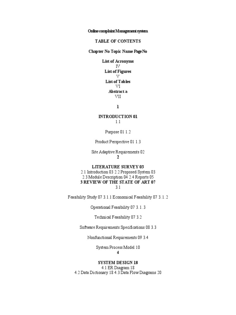 Online Complaint Management System | PDF | Use Case | Unified Modeling ...