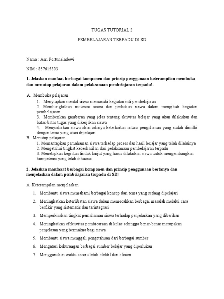 Tugas Tutorial 2 | PDF