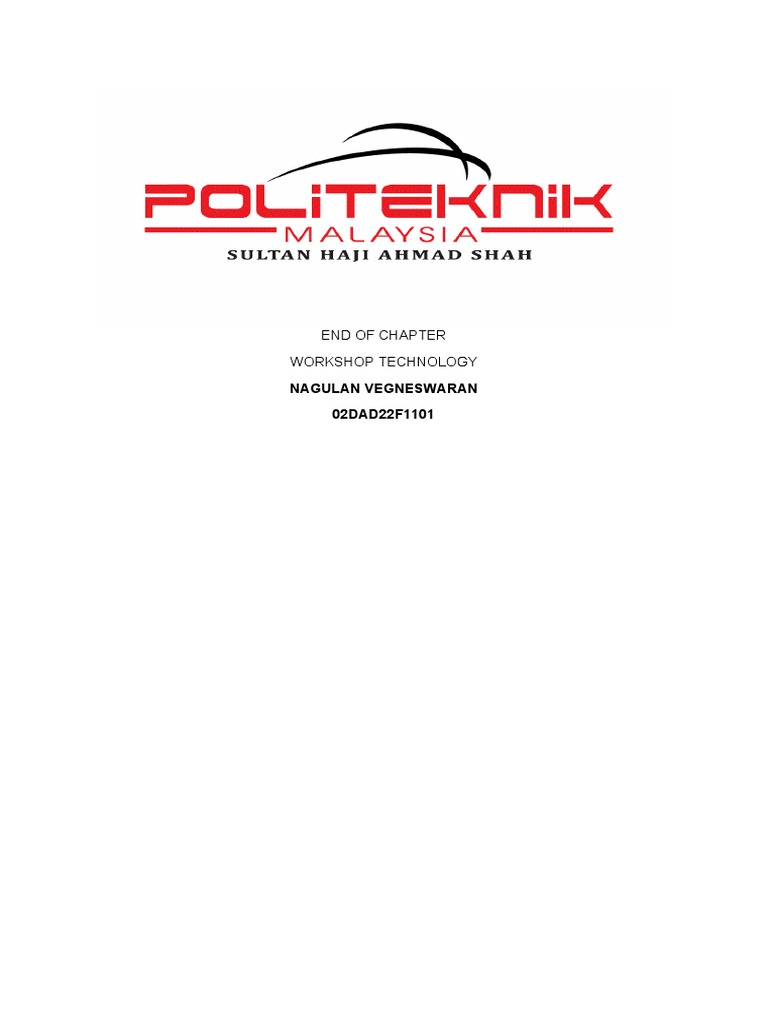 EOC Workshop Technology | PDF | Gear | Mechanical Engineering