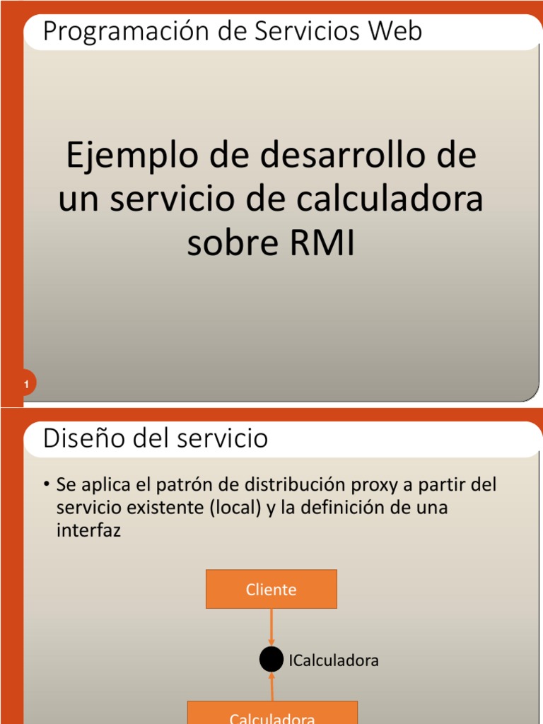 Unidad2-2 - Ejemplo de Desarrollo de Un Servicio Con RMI | PDF | Java (lenguaje de programación ...