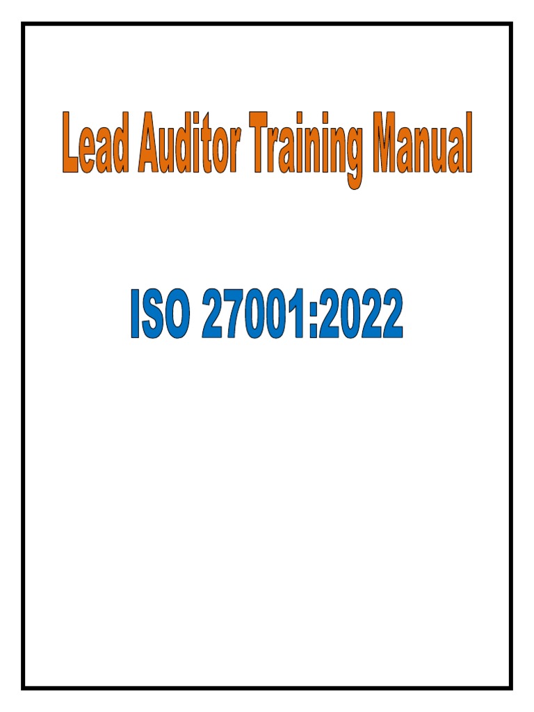 Iso 27001 2022 Training Pdf Audit Information Security