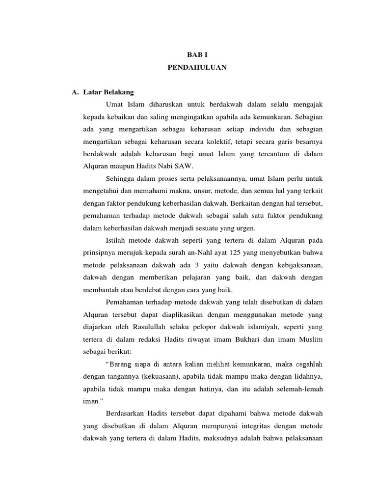Makalah Tentang Hadits Berdakwah | PDF Makalah Tentang Hadits Berdakwah | PDF