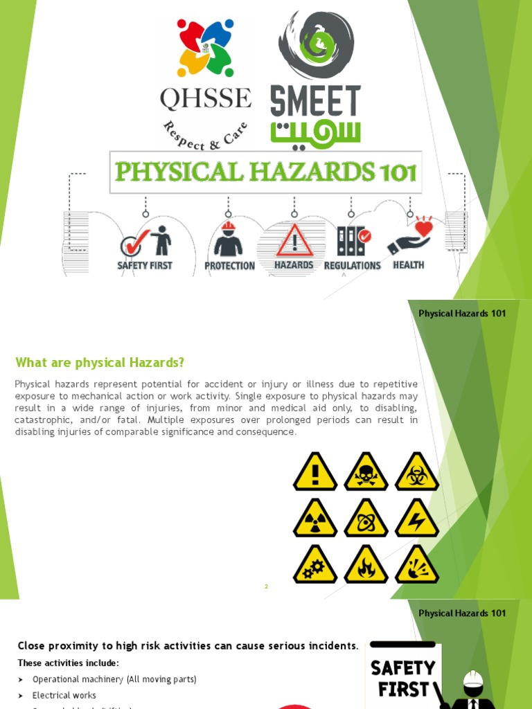 Physical Hazards 101 | PDF | Personal Protective Equipment | Noise