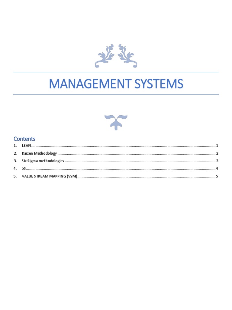 A Brief Intro To Lean 5s 6sigma And Kaizen Pdf Lean Manufacturing