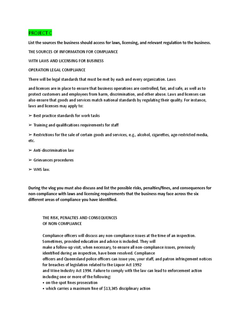 Project C Descargar Gratis Pdf Stocks Regulatory Compliance