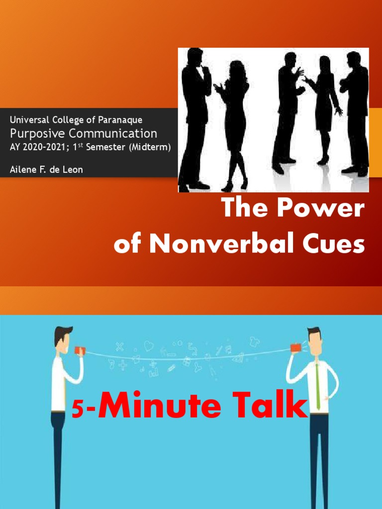 Understanding Nonverbal Cues | PDF | Nonverbal Communication | Psychology