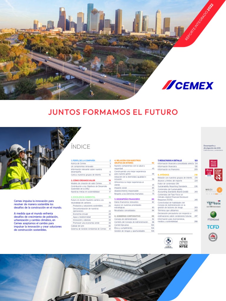 Reporte de Sostenibilidad de CEMEX 2022 | PDF
