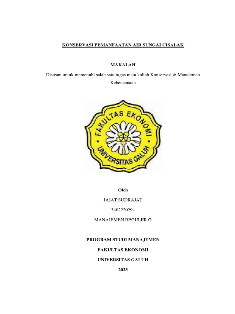 Jajat S - 3402220294 - Reg G - KLMK - Makalah Pengganti UTS | PDF