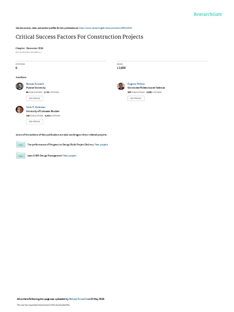 Andreki, P. (2016) - Exploring Critical Success Factors of Construction ...