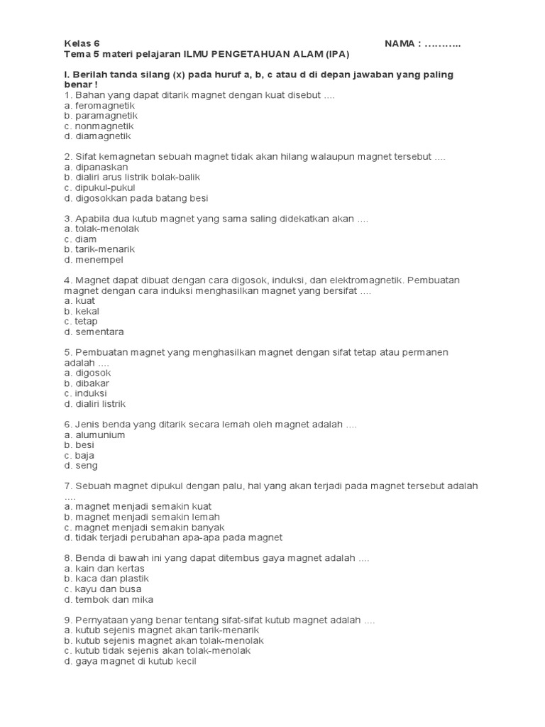 Ipa Tema 5 | PDF | Sains & Matematika