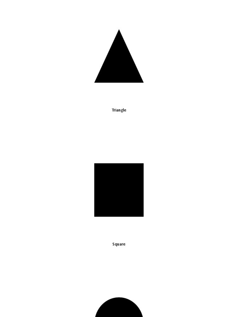Three Black Shapes | PDF