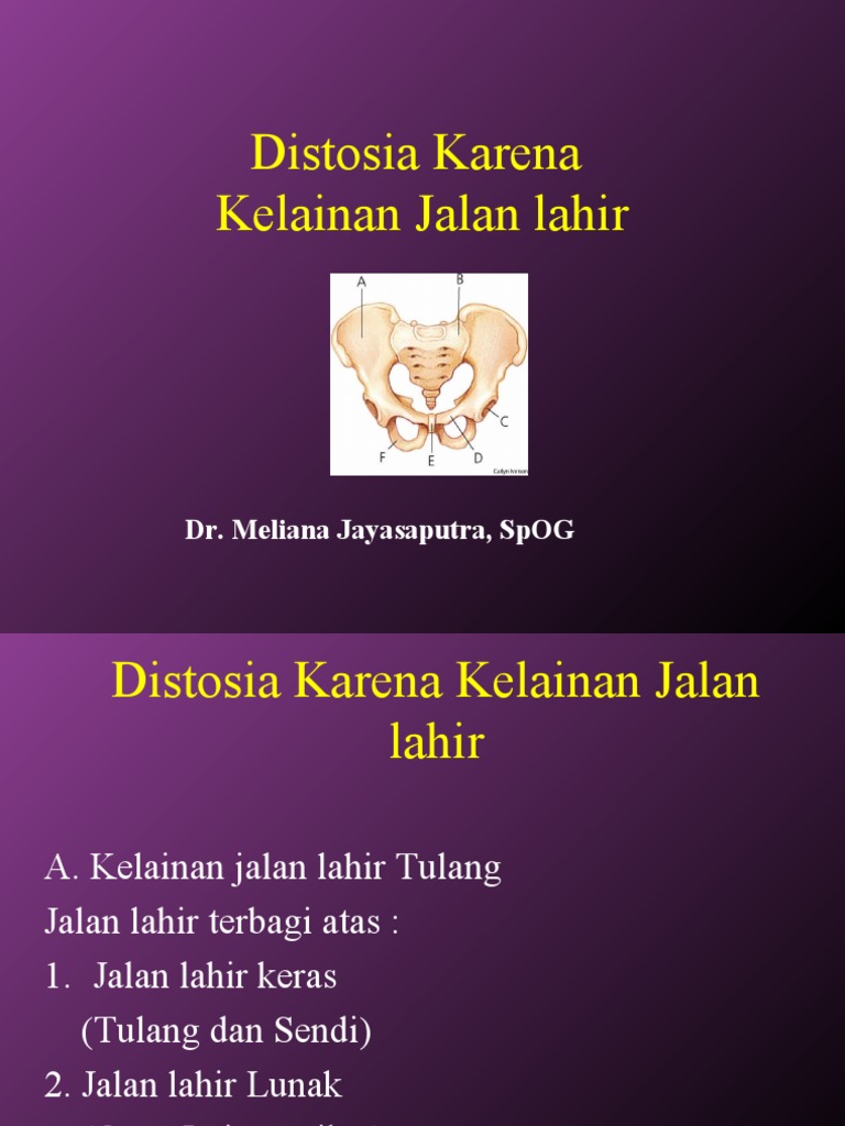 11-Distosia Karena Kelainan Jalan Lahir | PDF