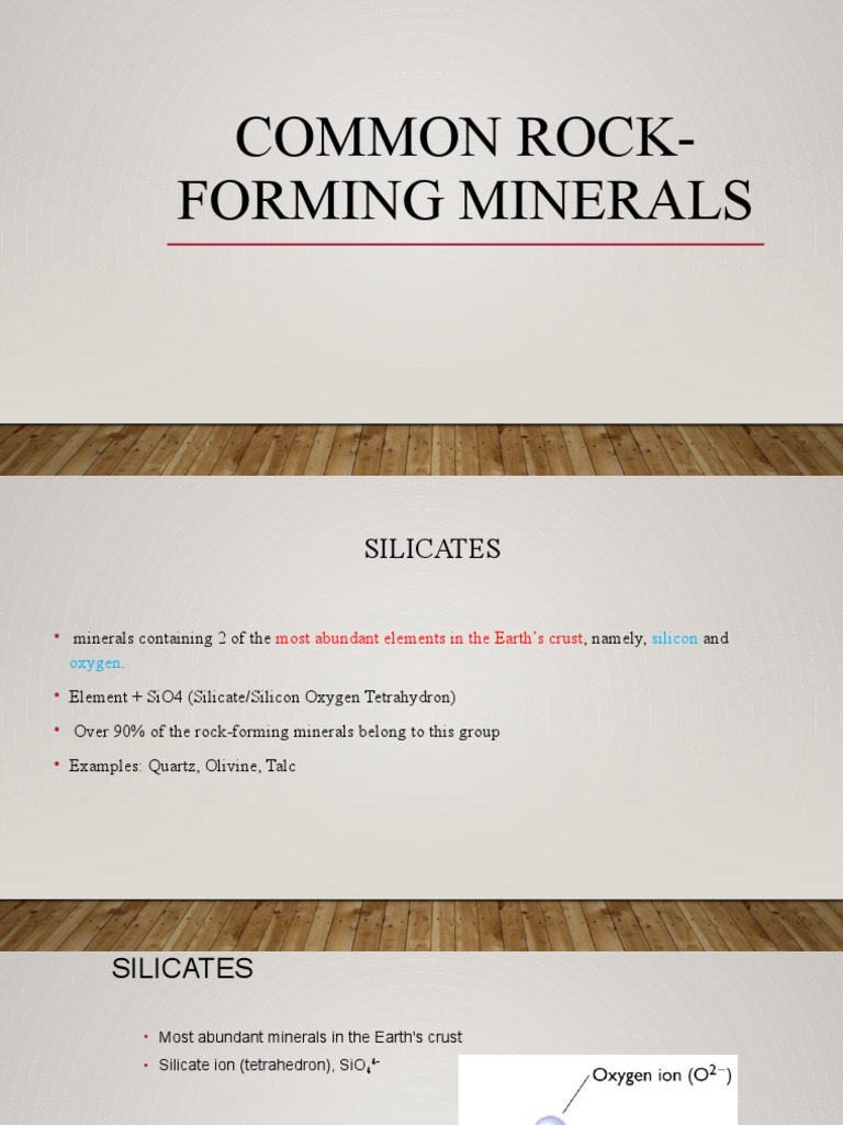 Common Rock-Forming Minerals Overview | PDF | Minerals | Carbonate