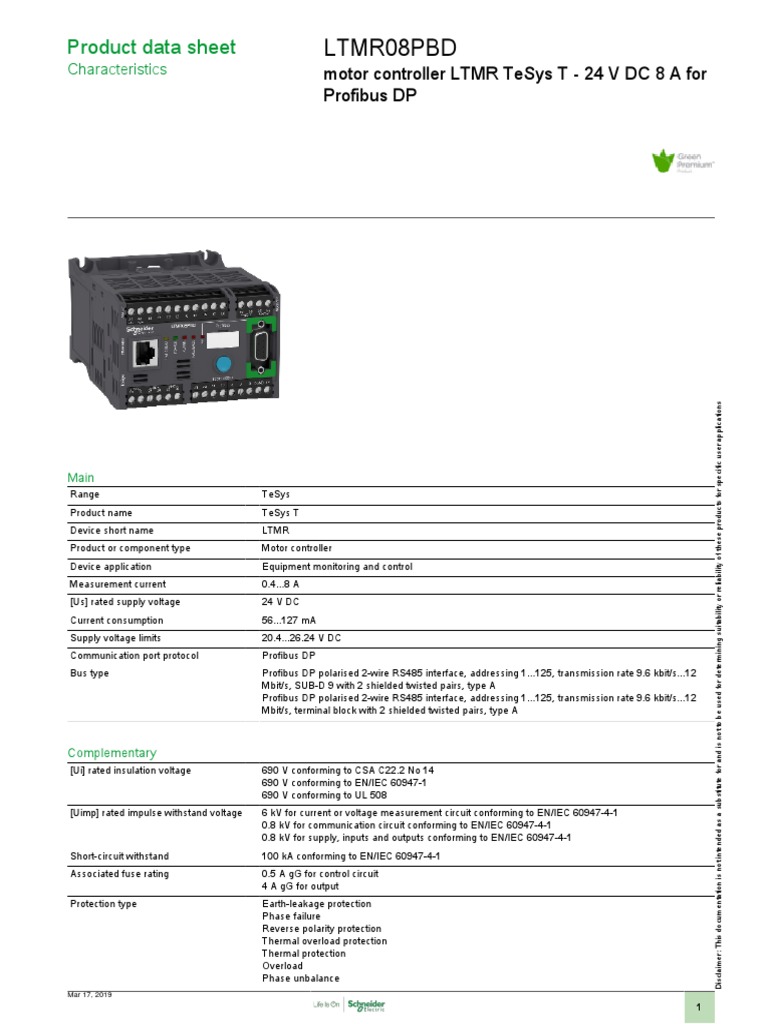 Tesys T - LTMR08PBD | Download Free PDF | Electricity | Electrical ...