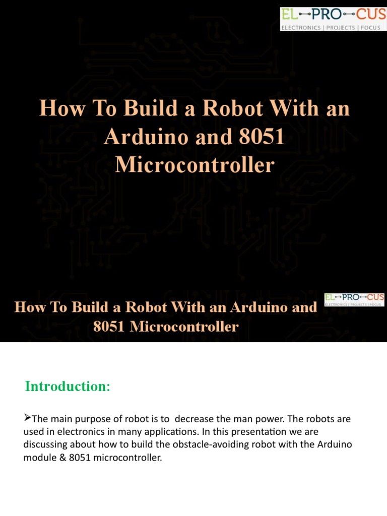 How To Build A Robot With.8749153.powerpoint | PDF | Electric Motor | Robotics
