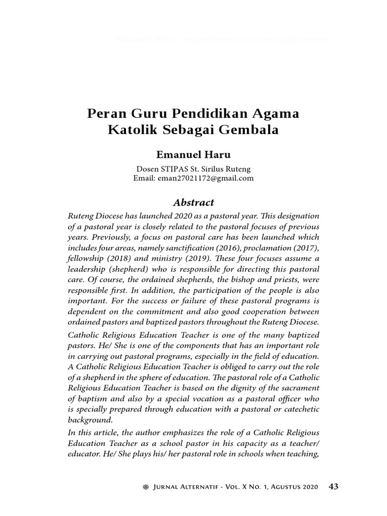 Peran Guru Pendidikan Agama | PDF | Abrahamic Religions