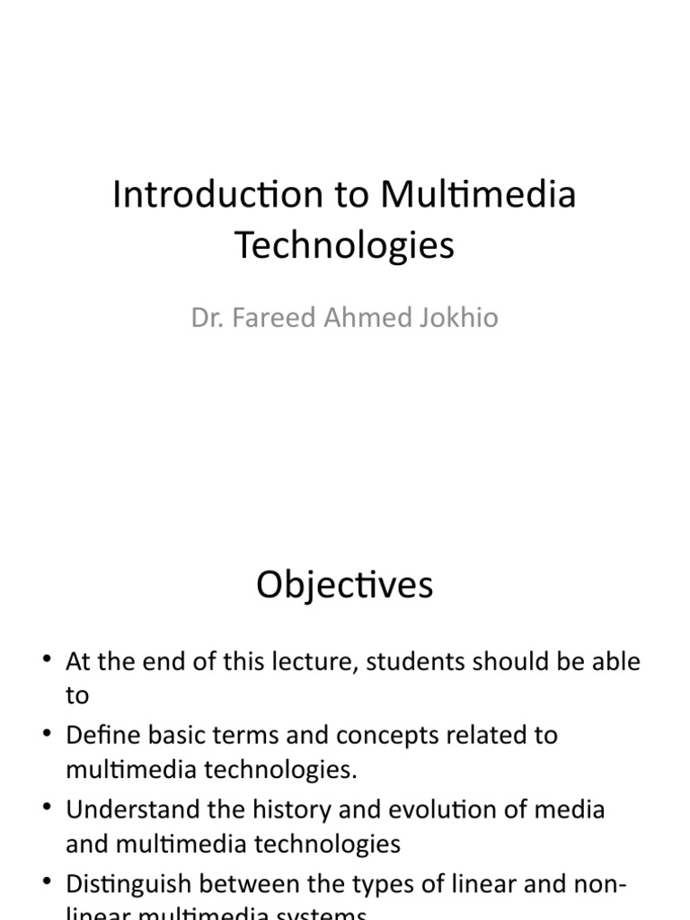 Introduction to Multimedia Technologies | PDF | Multimedia | Hypertext