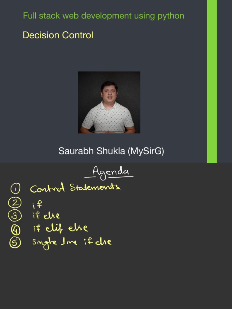 Decision Control in Python | PDF | Python (Programming Language ...