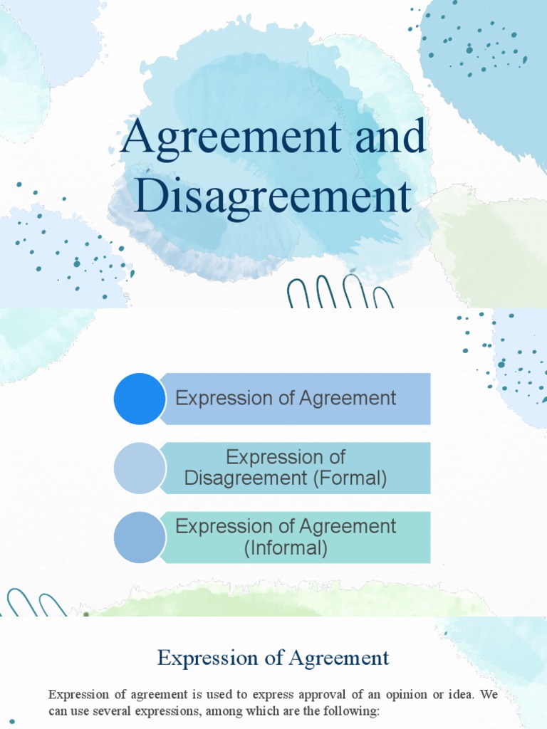 Agreement and Disagreement Expressions Guide | PDF