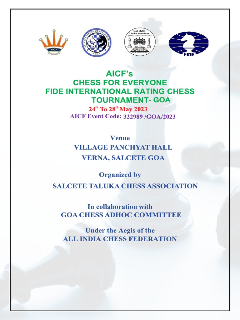 Goa Chess Tournament Details | PDF