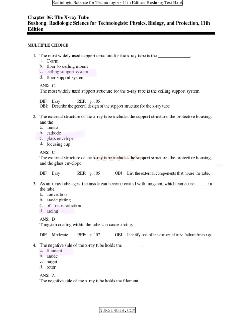 Chapter 06: The X-Ray Tube Bushong: Radiologic Science For Technologists: Physics, Biology, and ...