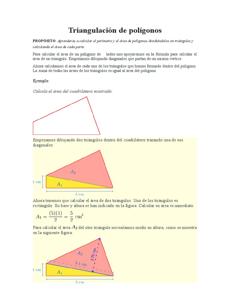 Triangulación de Polígonos | PDF | Zona | Triángulo