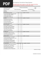 Visual Inspection Checklist PDF | PDF | Leak | Pipe (Fluid Conveyance)