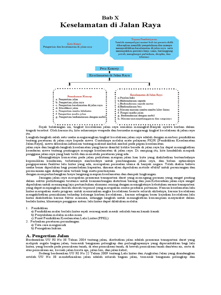 MATERI KESELAMATAN DI JALAN RAYA | PDF