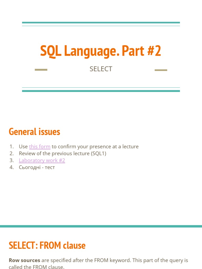 Lecture 6 Select Pdf Regular Expression Computer Programming
