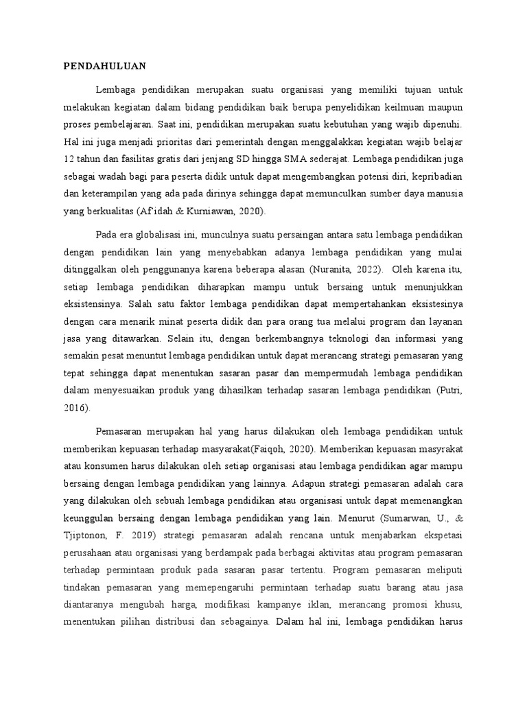 PENDAHULUAN Tugas Artikel | PDF