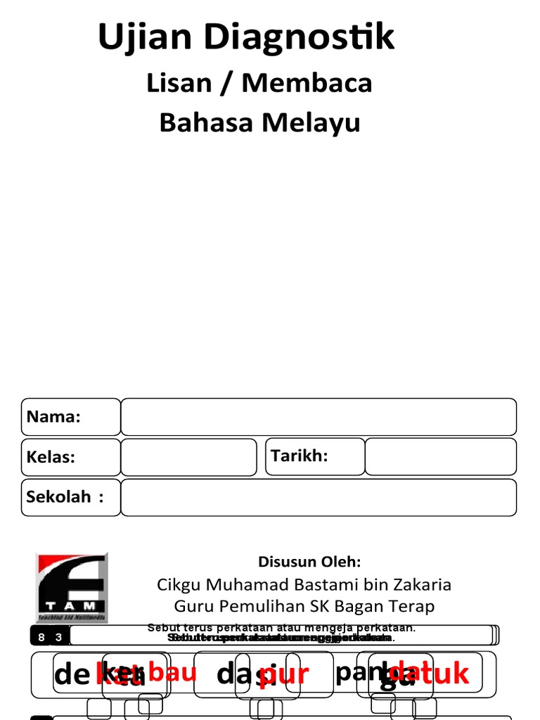 Ujian Diagnostik BM Lisan | PDF
