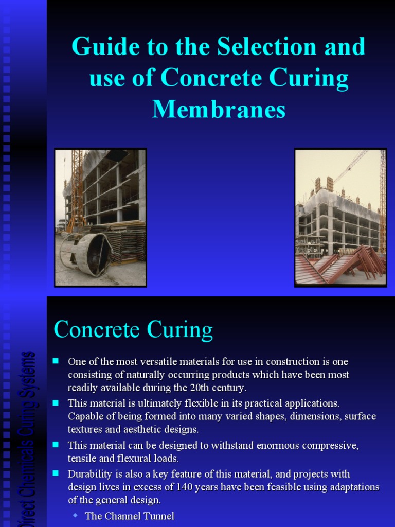 Curing Systems Presentation | PDF | Concrete | Asphalt