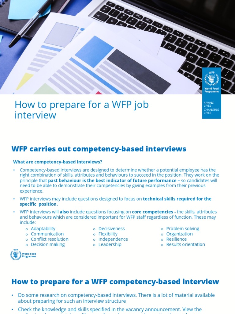 How To Prepare For A WFP Job Interview Competency Based 1674213958 ...