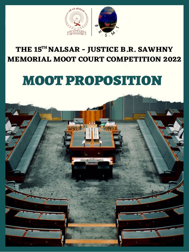 Moot Proposition - 15th NALSAR Justice B.R. Sawhny Memorial Moot Court ...