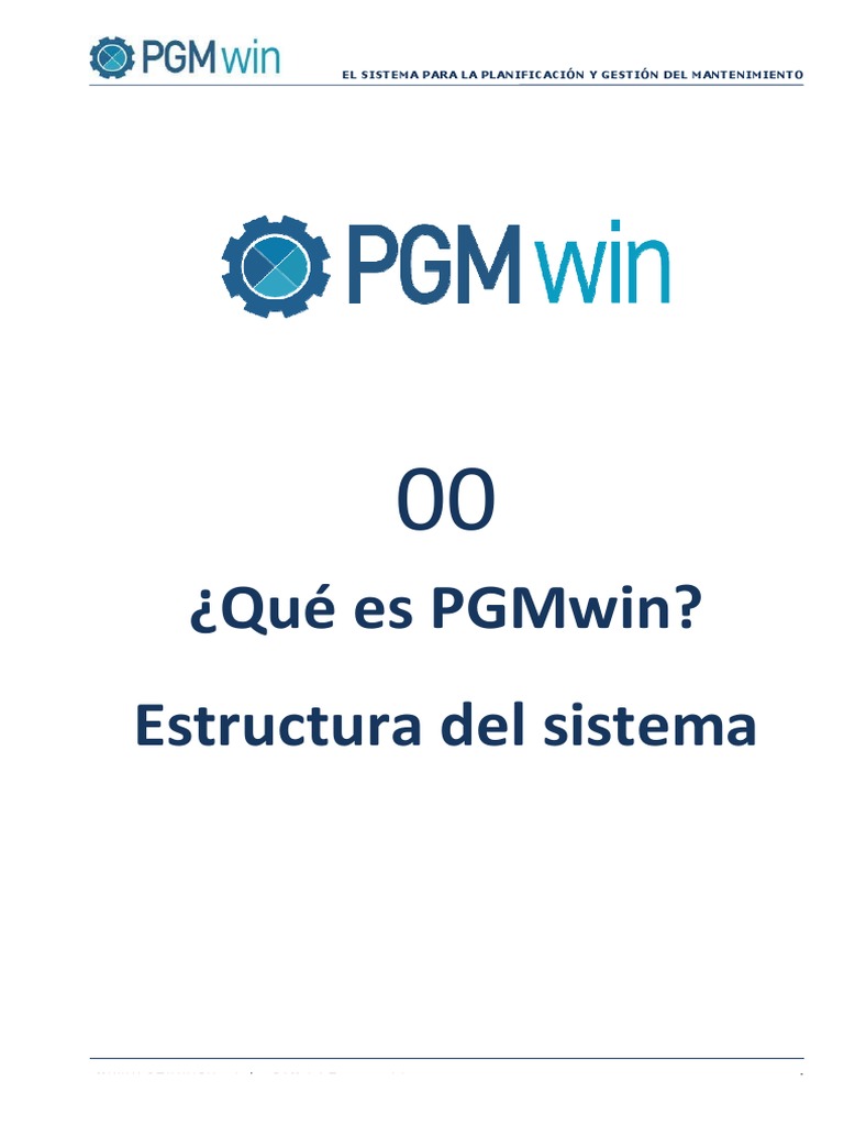00 Que Es Pgmwin | PDF | Planificación | Software