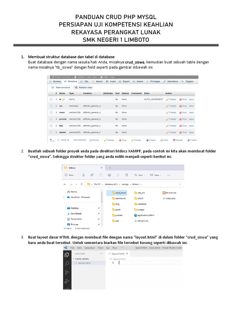 Panduan Crud Php Mysql Pdf